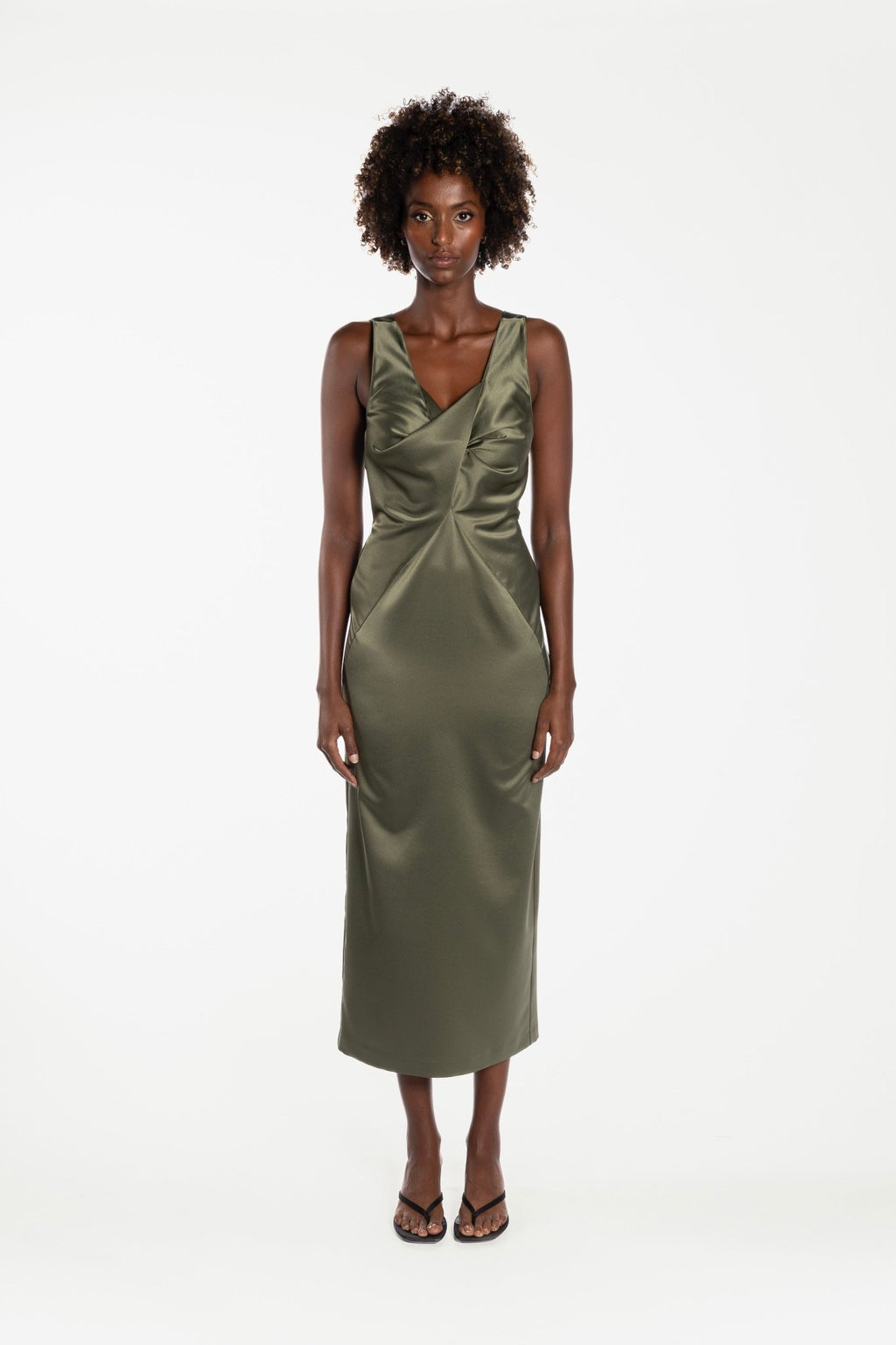 ALABASTRA DRESS - MAPLE SATIN – One Fell Swoop