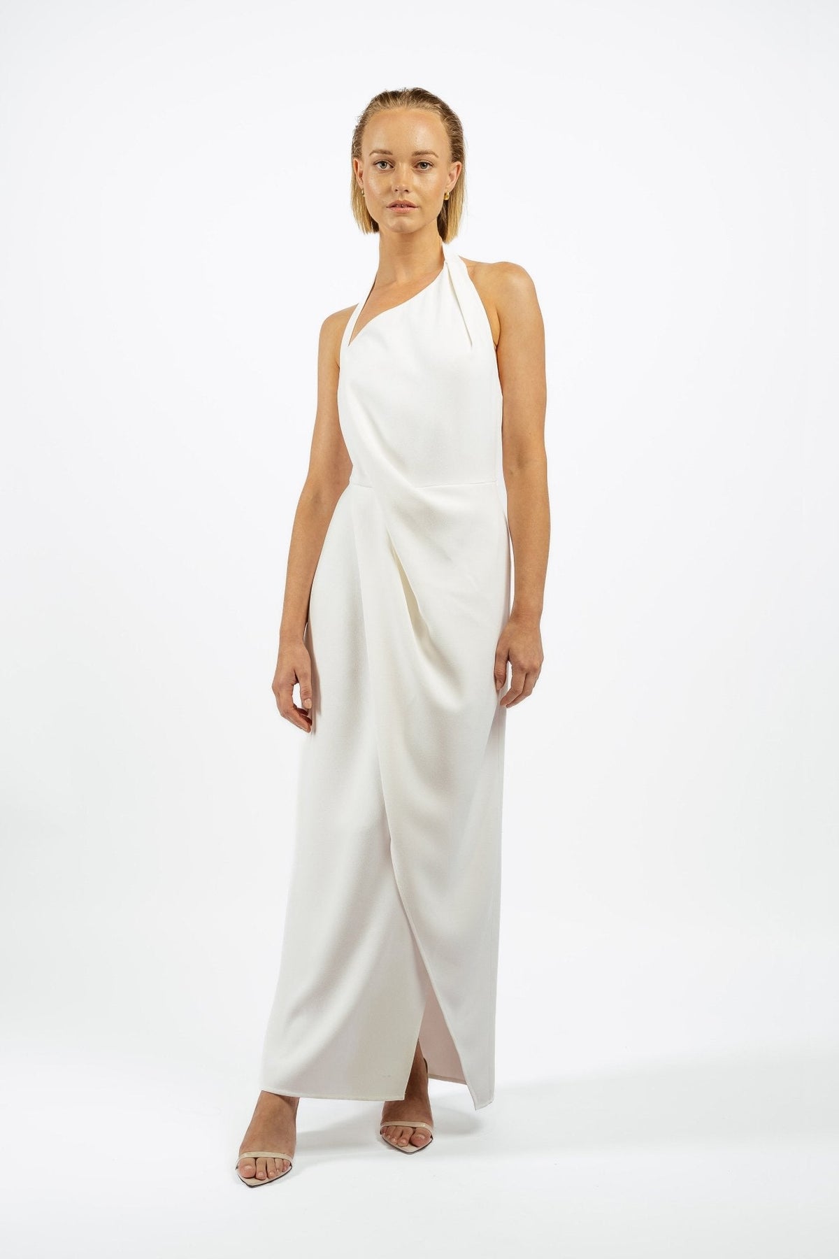 ISLE DRESS - IVORY CREPE – One Fell Swoop
