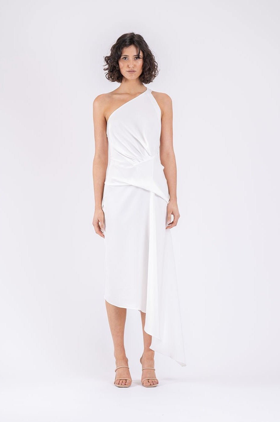 TEMPTATION DRESS IN RUNWAY WHITE MATTE – One Fell Swoop