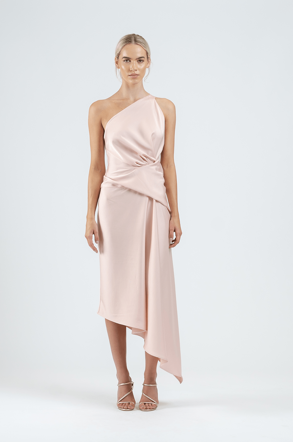 TEMPTATION DRESS IN SLEEK BLUSH – One Fell Swoop